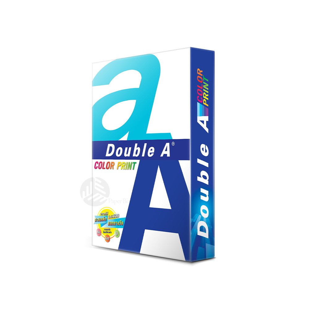 Double A Color Print กระดาษถ่ายเอกสาร ขนาด A4 หนา 90 แกรม 500แผ่น (1 รีม)