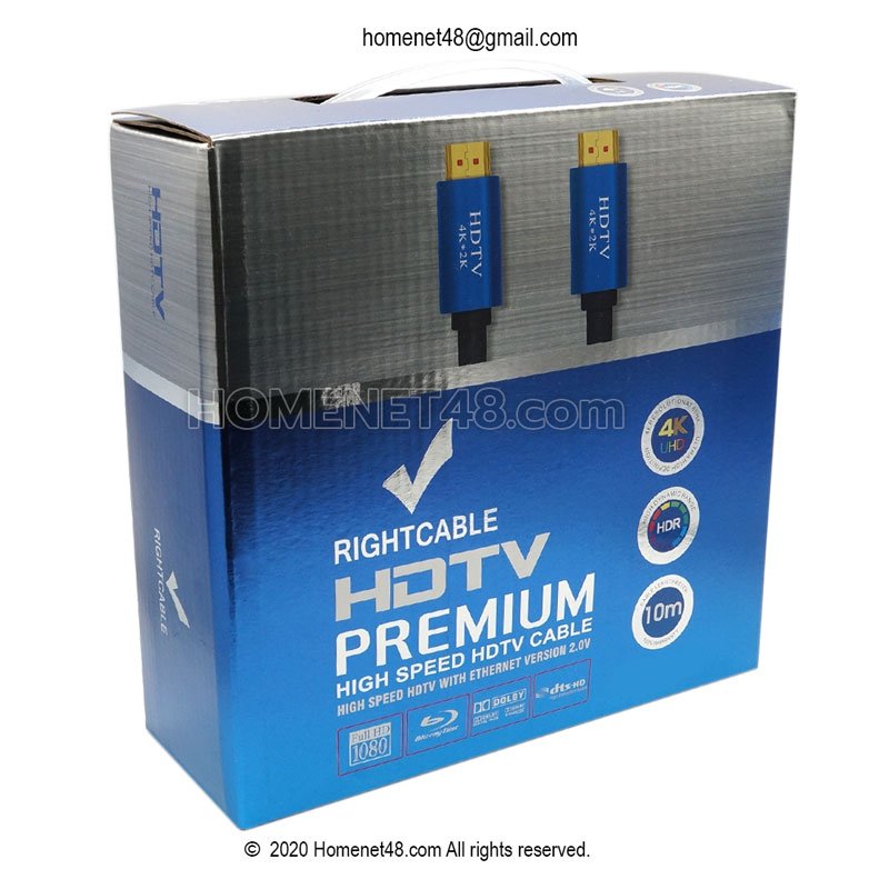 สาย HDMI 4K (HDTV + Ethernet) ประหยัด คุ้มค่า - homenet48