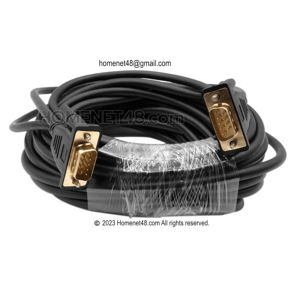 สาย RS232 Serial Port DB9 หัวทอง เข้าหัวแบบตรง - homenet48