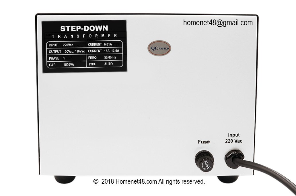หม้อแปลงไฟ 220V เป็น 110V/100V รับประกัน 1 ปี - homenet48