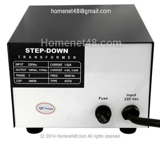 หม้อแปลงไฟ 220V เป็น 110V/100V รับประกัน 1 ปี - homenet48