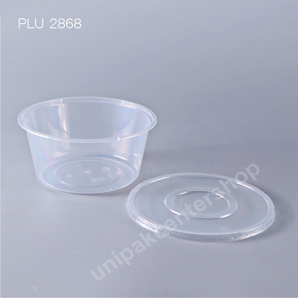กล่องอาหารกลม PP ใส_INJ 750 cc + ฝา PP ใส_THF (EICI)