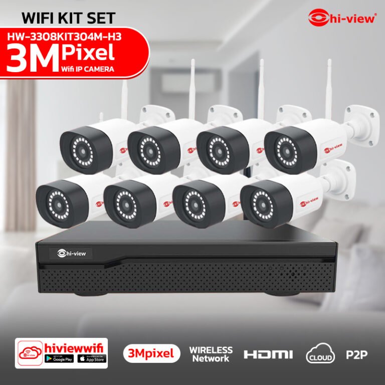 HW-3308KIT304M-H3 Hi-View 3MP NVR KIT WIRELESS SURVEILLANCE SYSTEM ...