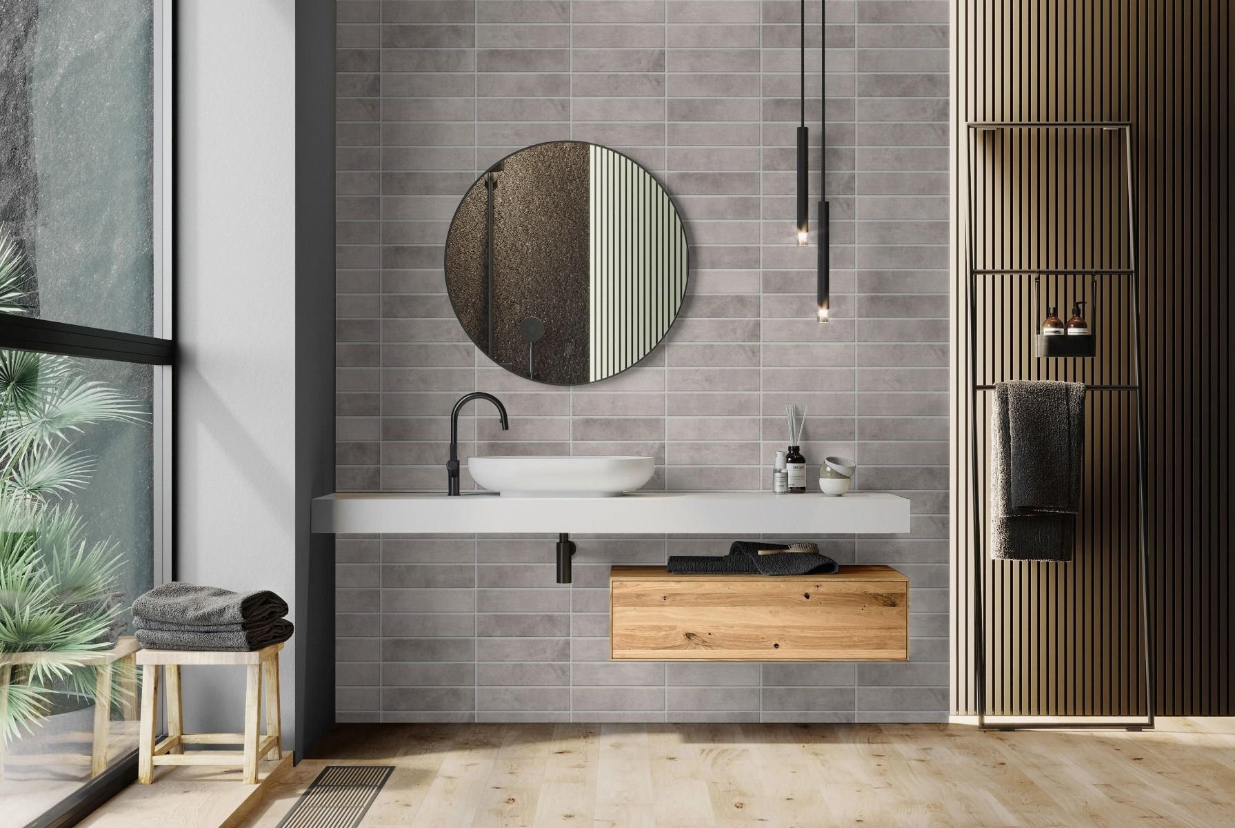 GP 7.5X30 CALLIOPE GREY PM SUBWAY TILES GLOSS