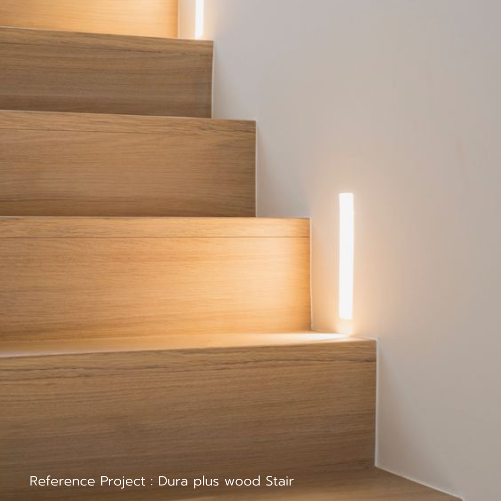 Stair Tread HAL Lamination Natural Dura Plus Wood - the-urbanwood