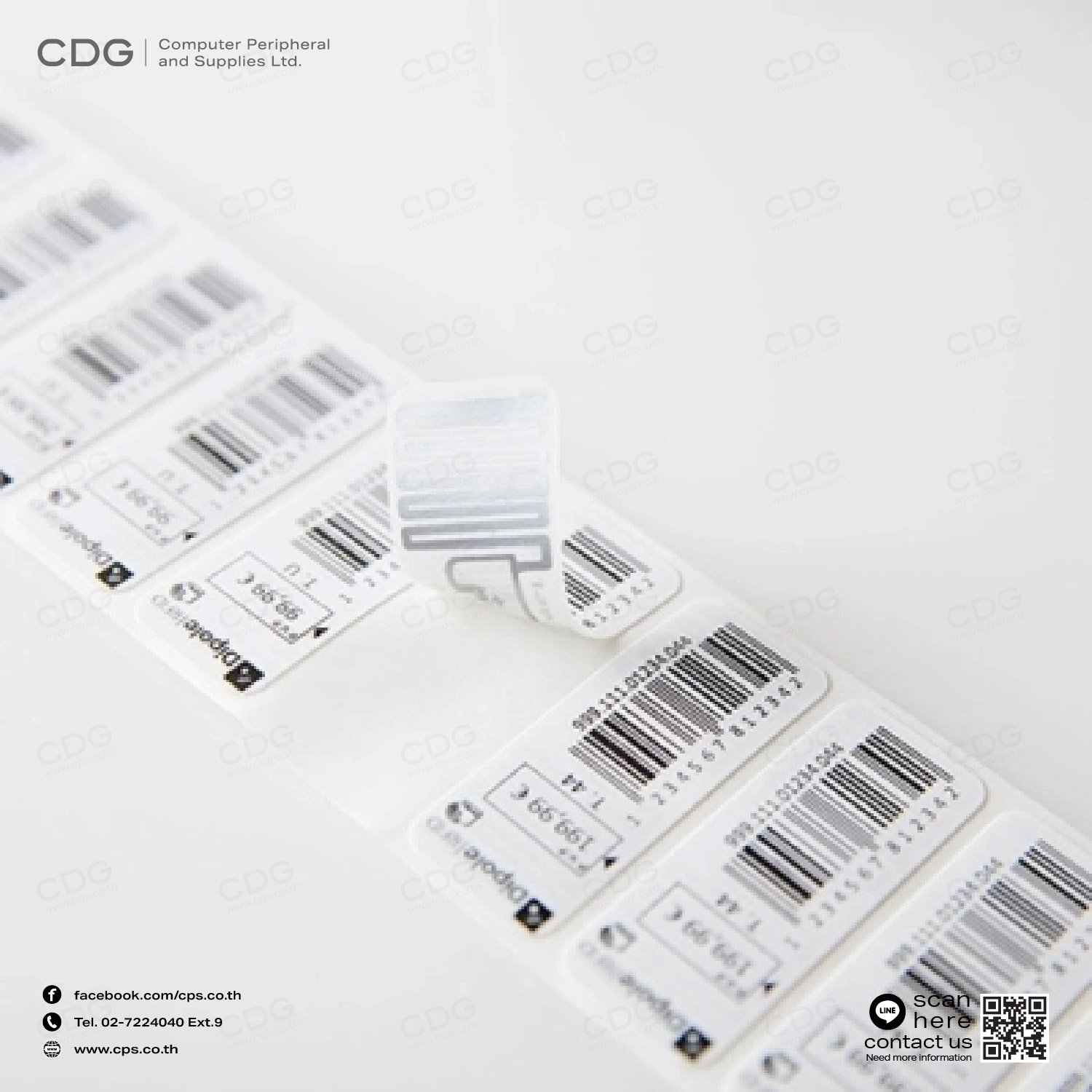 RFID UHF Tag Passive Adhesive Label 73x24mm