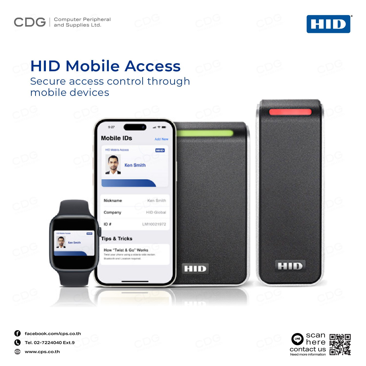 เครื่องอ่านบัตร HID Signo Readers สำหรับ Access Control