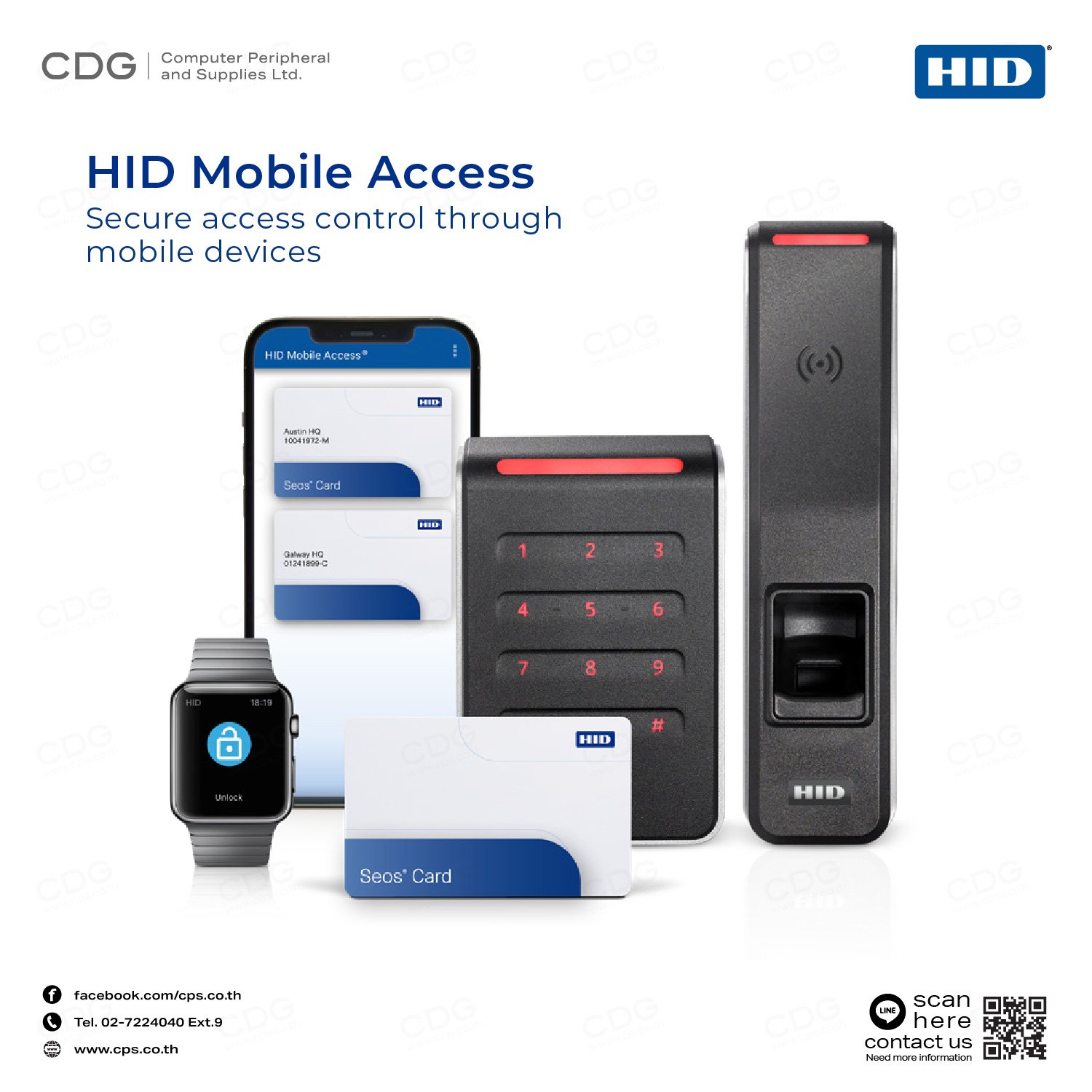 เครื่องอ่านบัตร HID Signo Readers สำหรับ Access Control