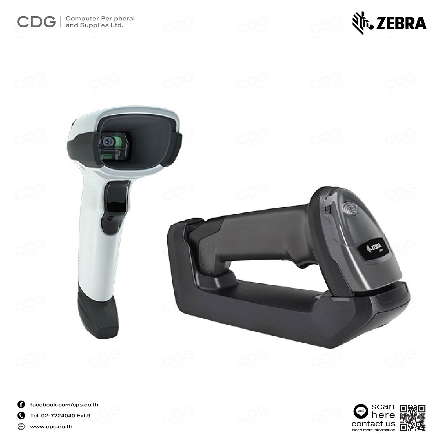 Zebra DS4608-HD Black With Stand USB KIT - cps