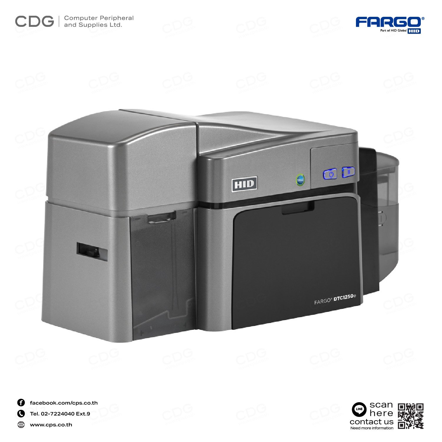 FARGO® DTC1250e ID Direct-to-Card Printer & Encoder