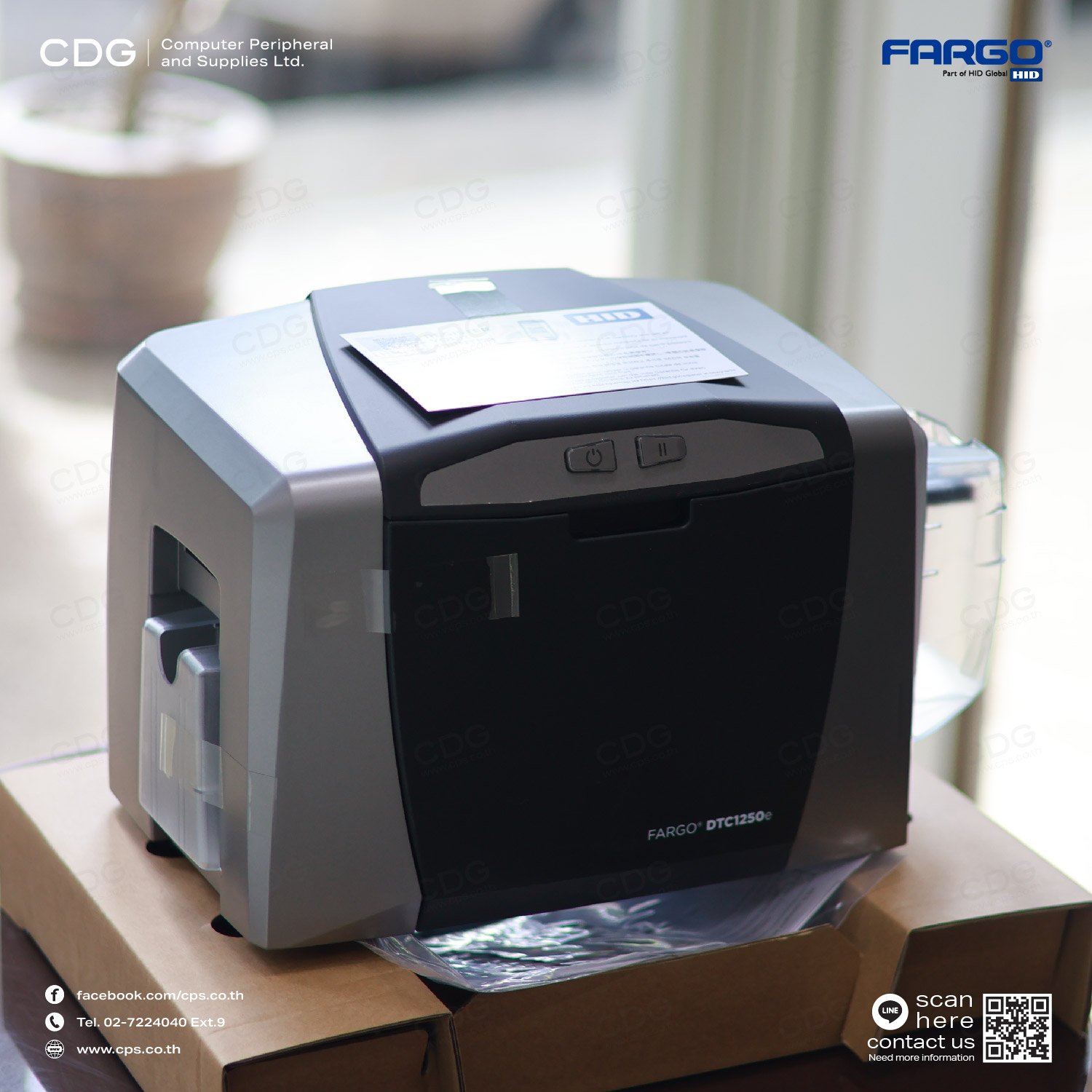 FARGO® DTC1250e ID Direct-to-Card Printer & Encoder