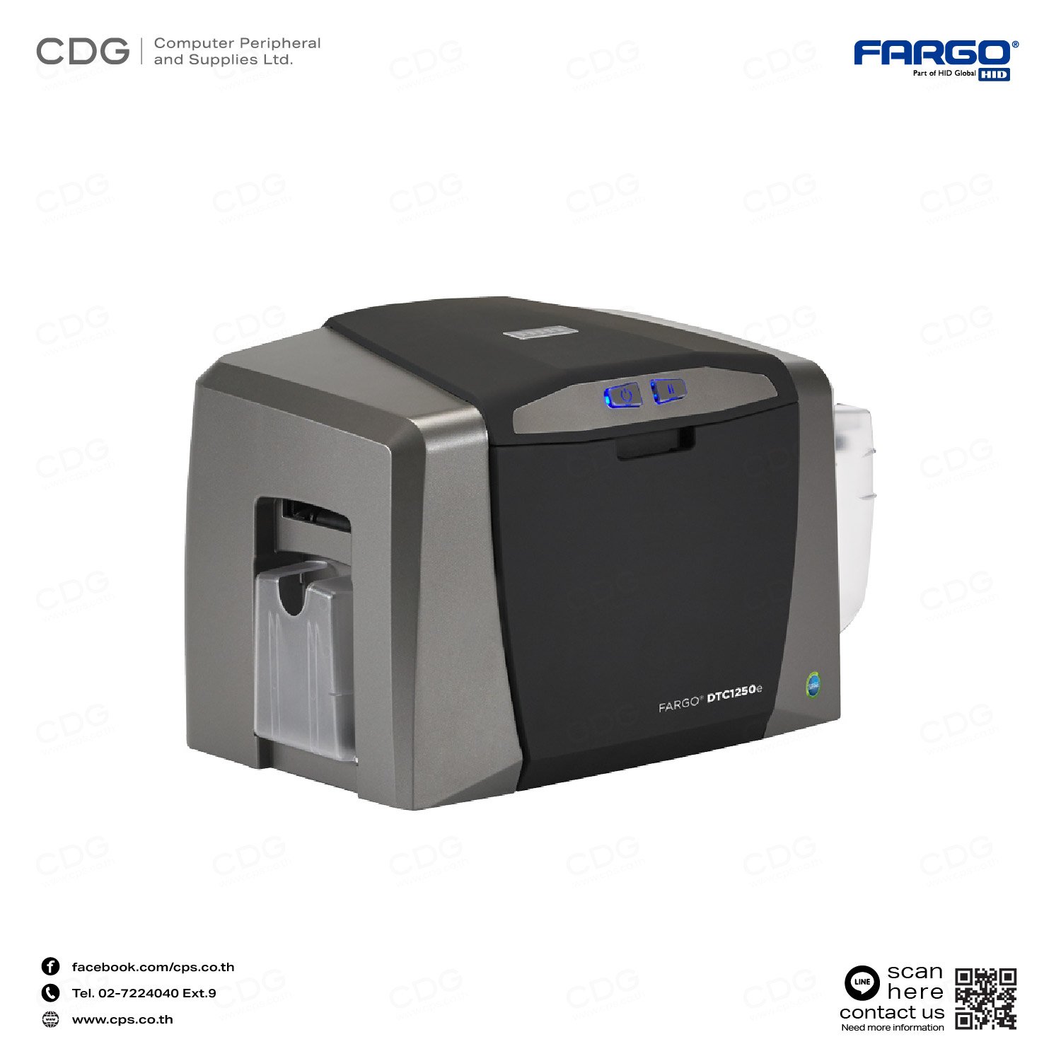 FARGO® DTC1250e ID Direct-to-Card Printer & Encoder