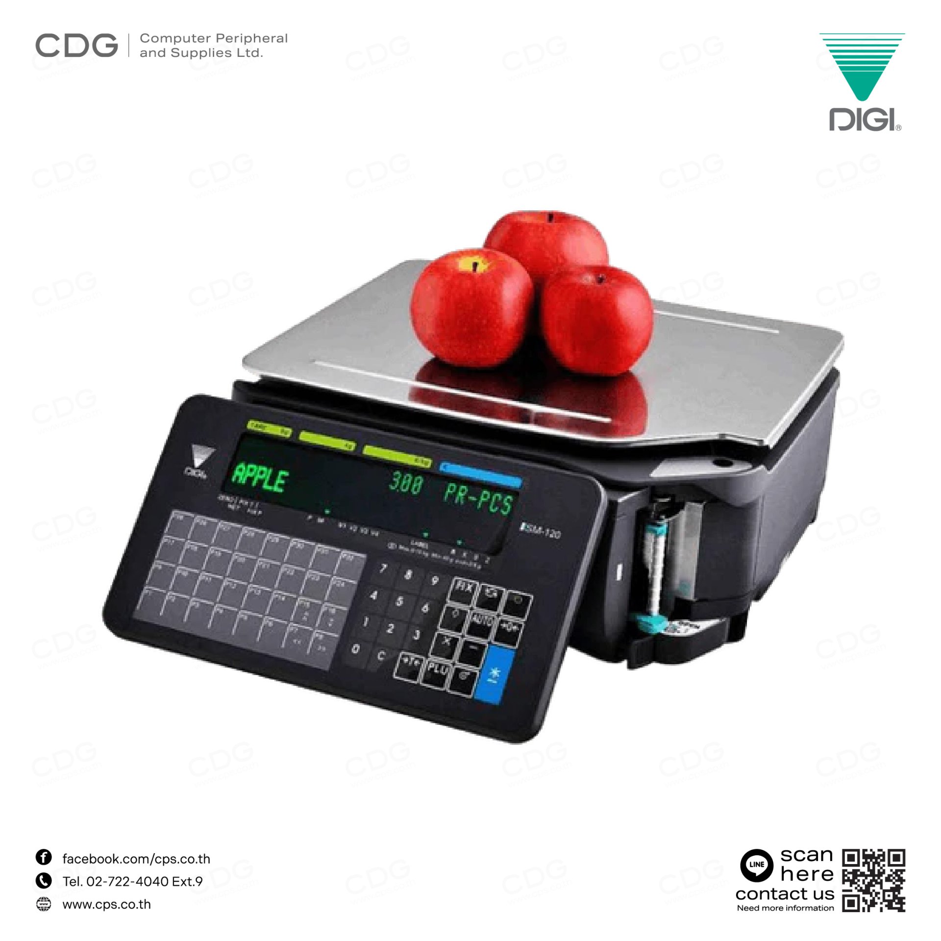 Digital Weight Scale DIGI SM-120 Series Scales With Printer