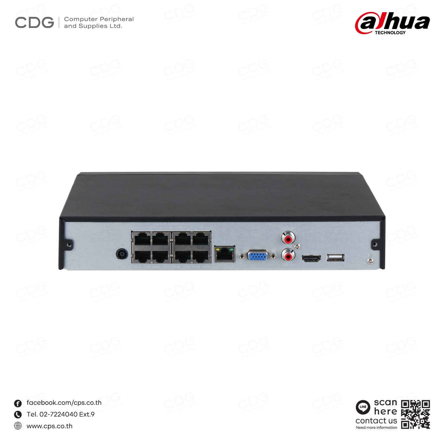 Dahua (NVR4108HS-8P-4KS3) NVR 8CH Network Video Recorder