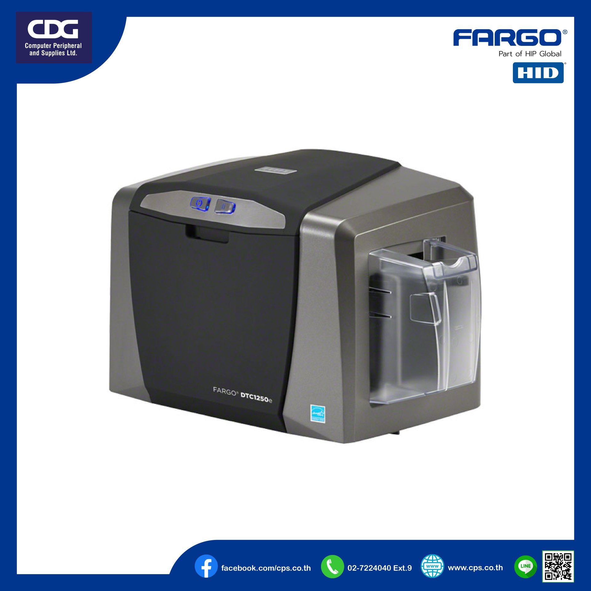 FARGO® DTC1250e ID Direct-to-Card Printer & Encoder