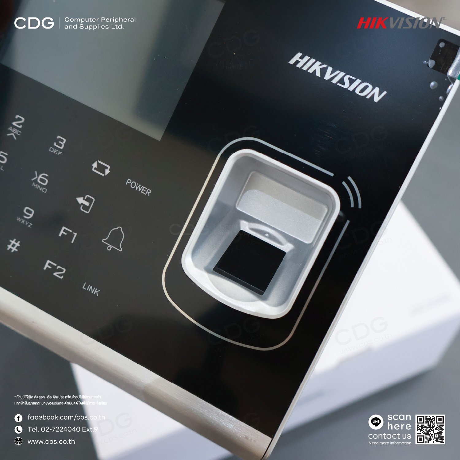 เครื่องสแกนลายนิ้วมือ Hikvision DS-K1T201AEF Fingerprint