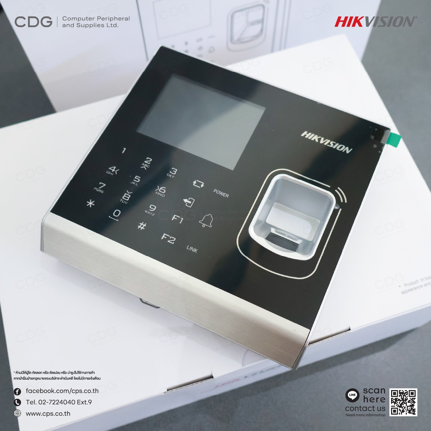 เครื่องสแกนลายนิ้วมือ Hikvision DS-K1T201AEF Fingerprint