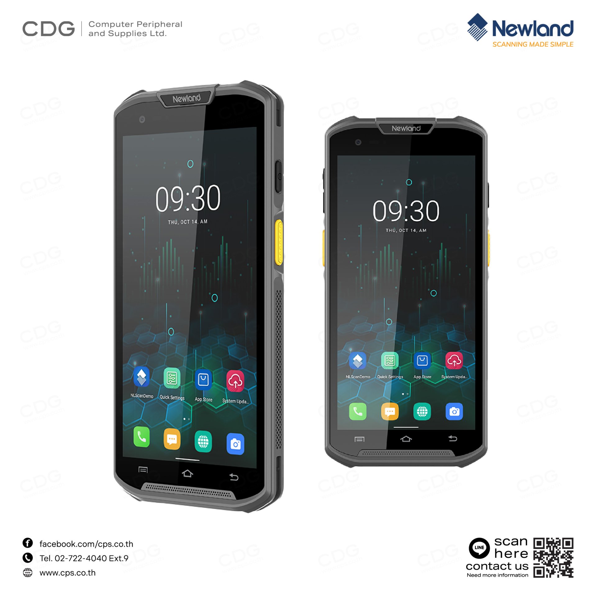 คอมพิวเตอร์มือถือ Newland MT93 Full-Touch Mobile Computers