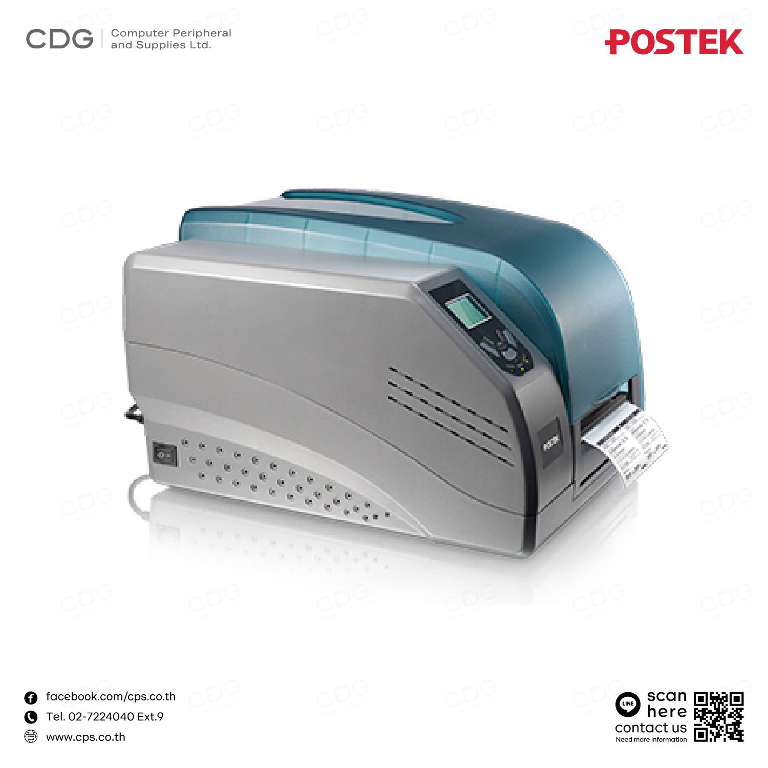 เครื่องพิมพ์บาร์โค้ด POSTEK G6000 Barcode Label Printer