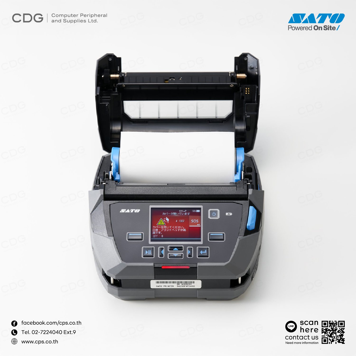 SATO PW4NX (4-Inch) Mobile Thermal Printer