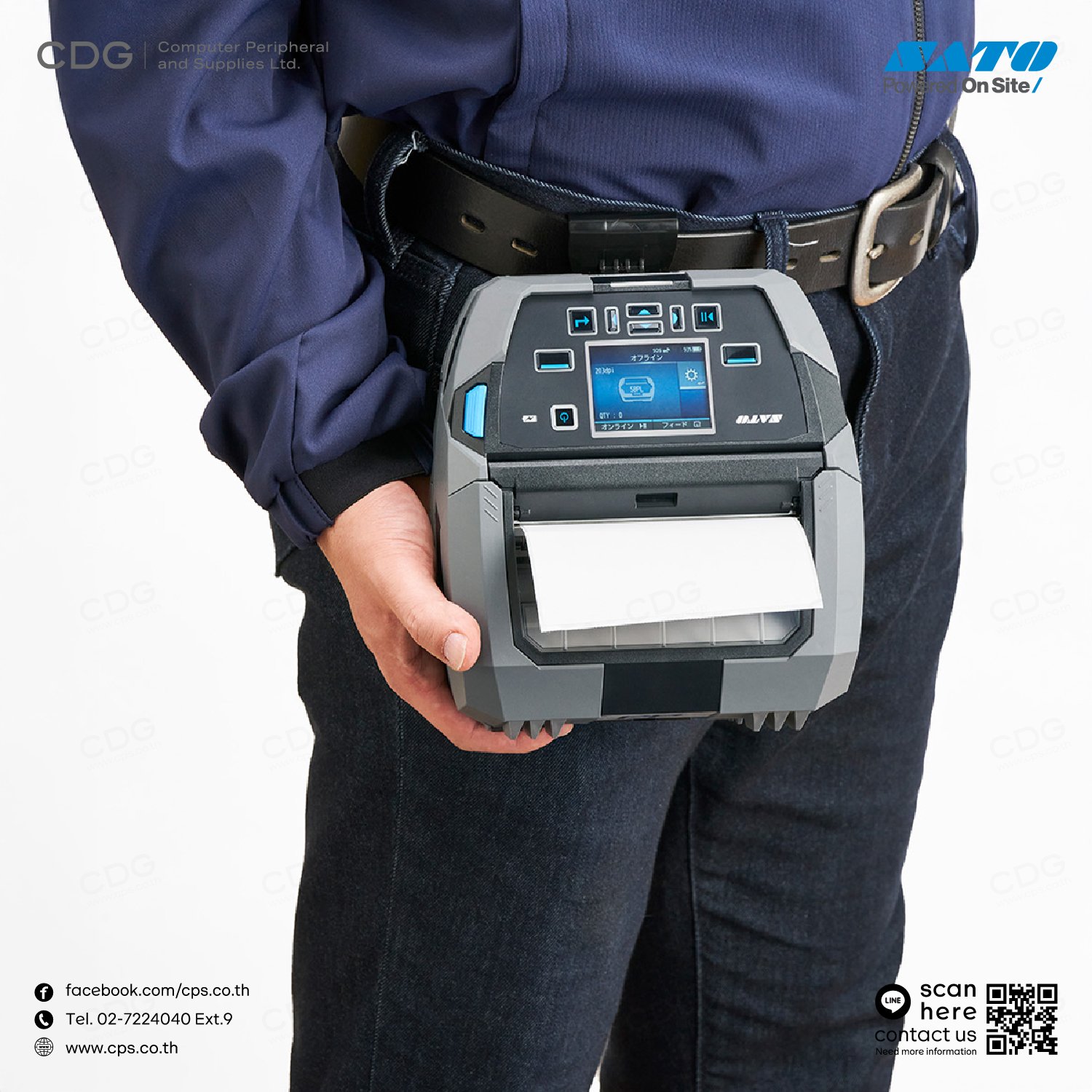 SATO PW4NX (4-Inch) Mobile Thermal Printer