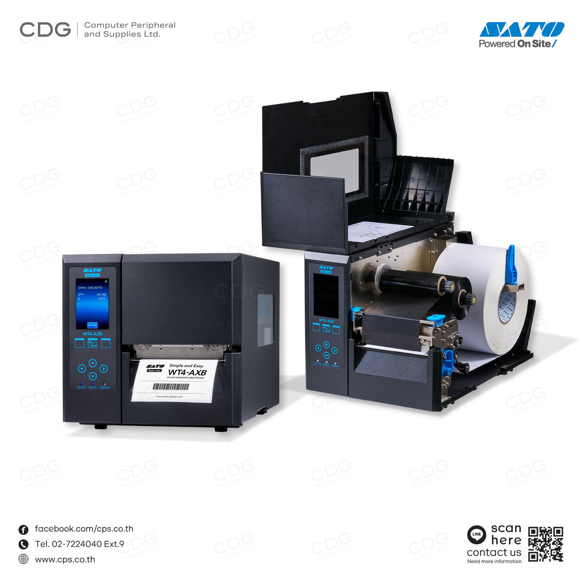 SATO WT4-AXB Industrial Label Printer (4-inch)