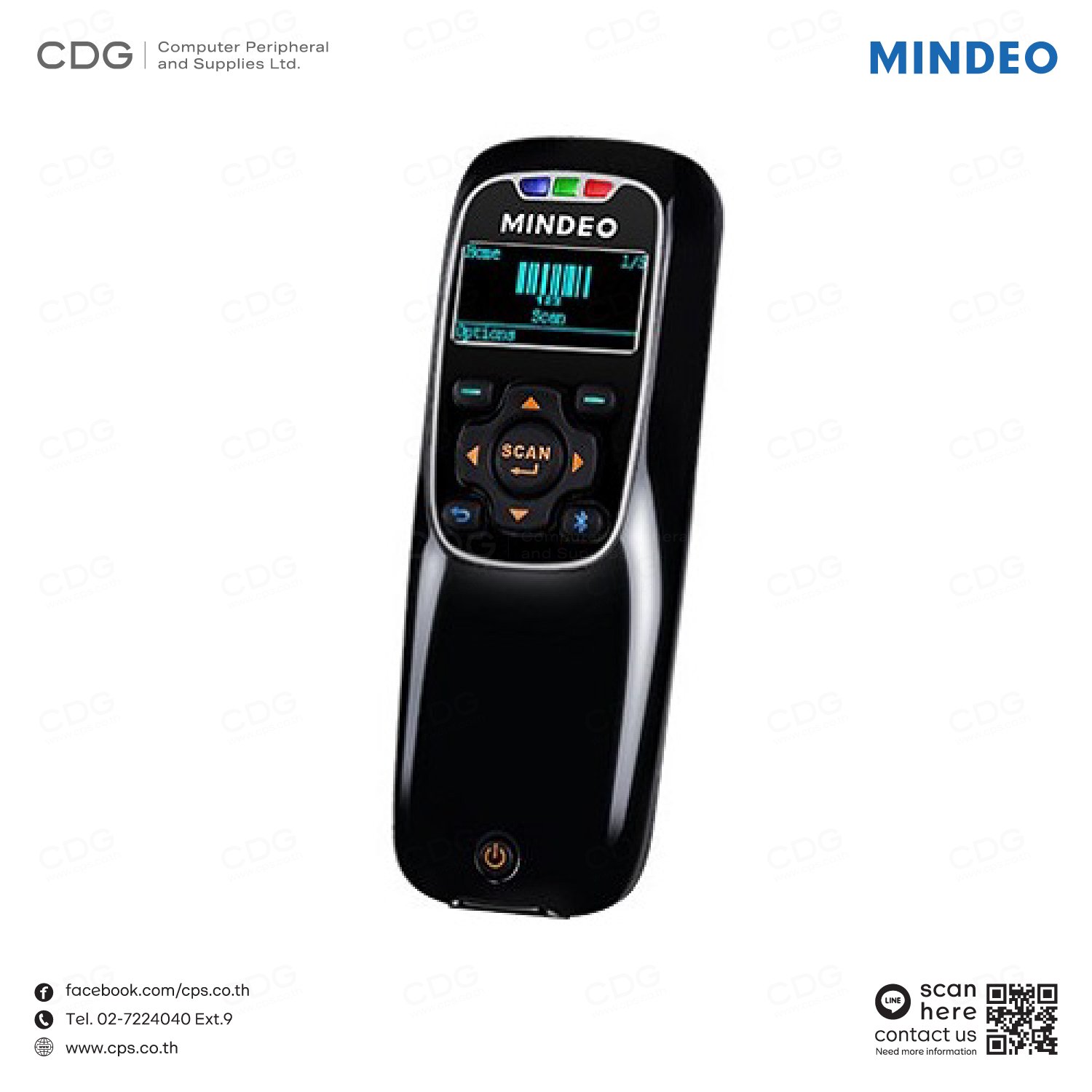 Mobile Scanner Mindeo MS-3690 2D Bluetooth for Smart Phone and Tablet