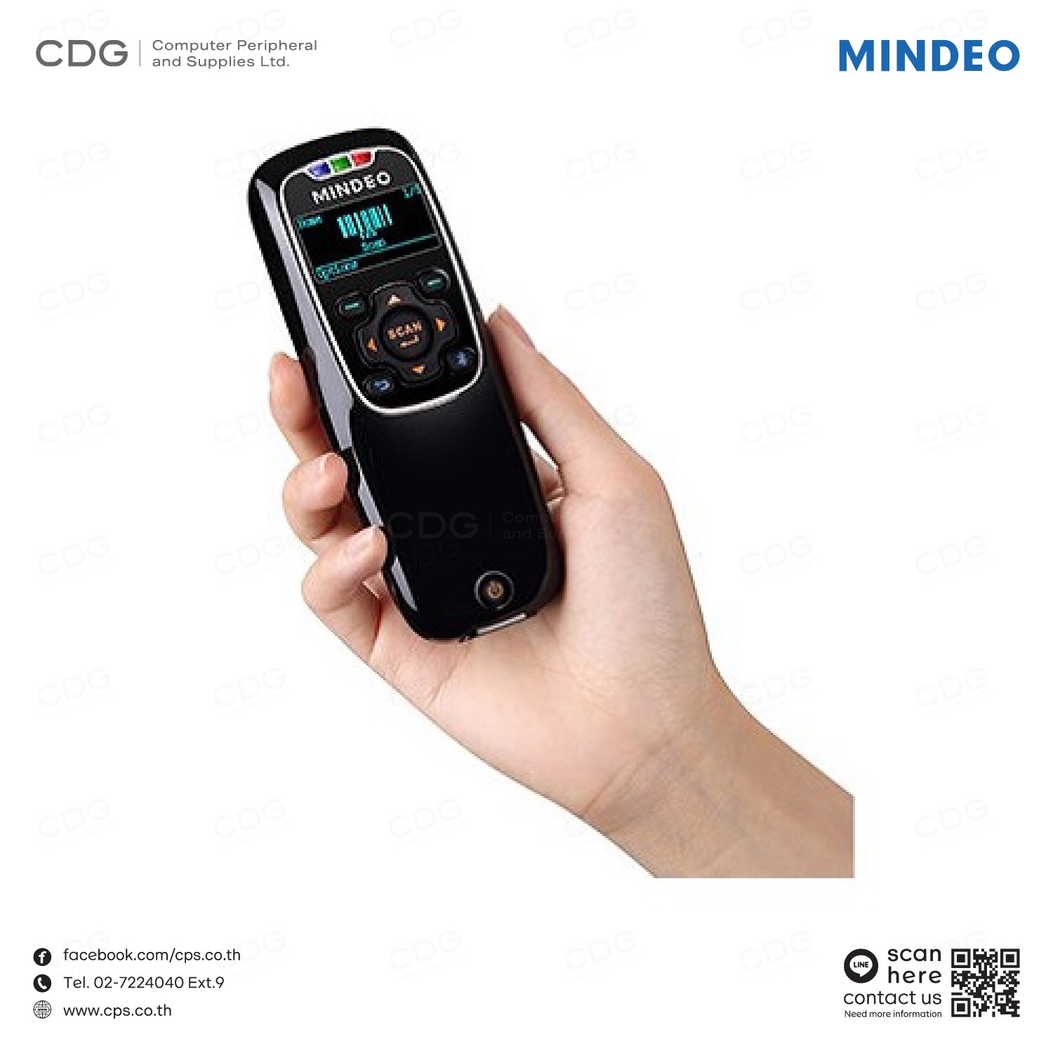 Mobile Scanner Mindeo MS-3690 2D Bluetooth for Smart Phone and Tablet