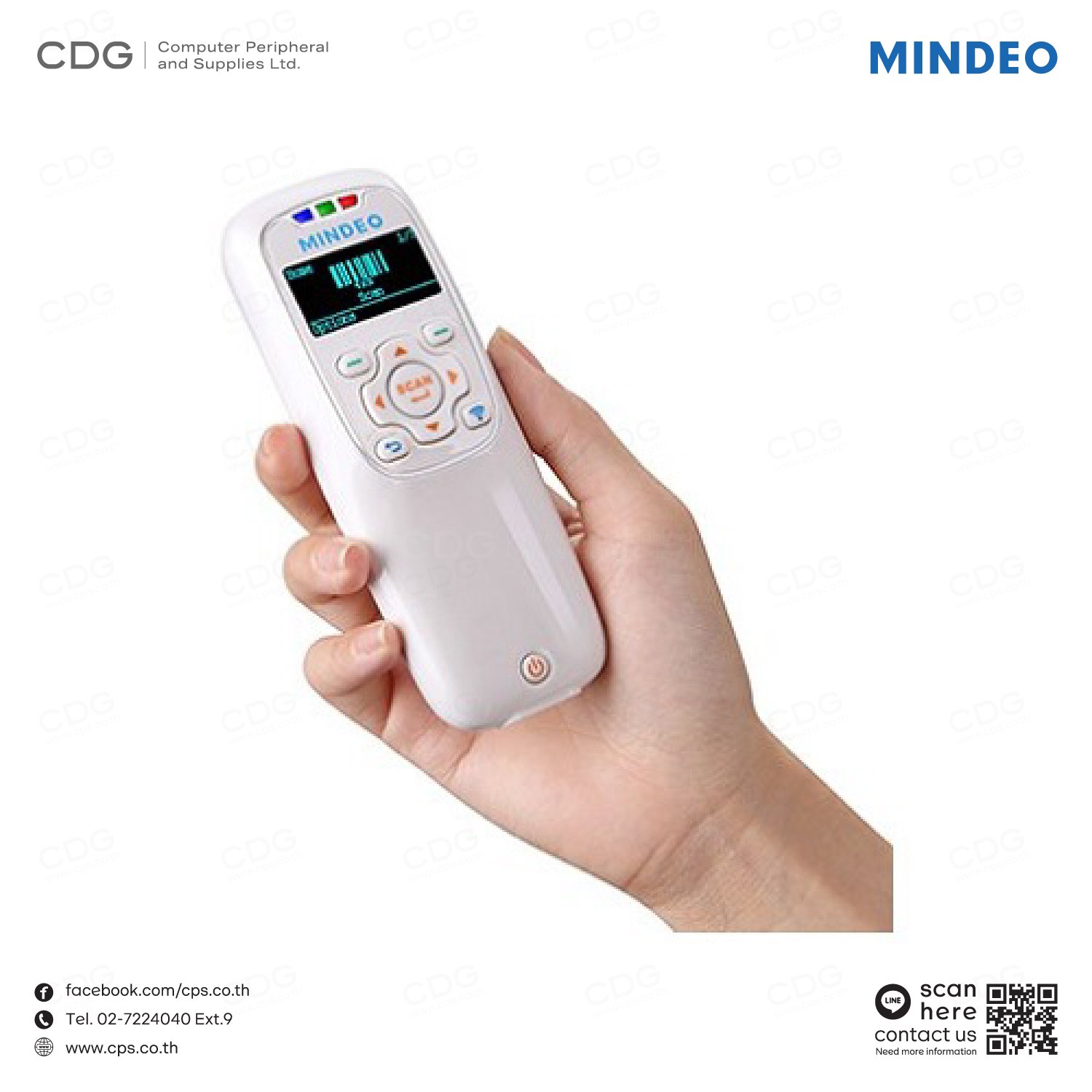 Mobile Scanner Mindeo MS-3690 2D Bluetooth for Smart Phone and Tablet