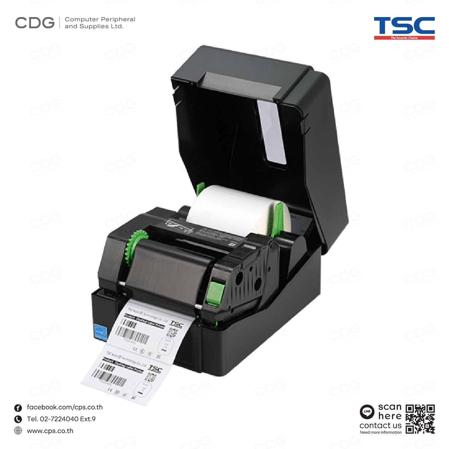 เครื่องพิมพ์บาร์โค้ด TSC TE200 (4-Inch) Desktop Printers