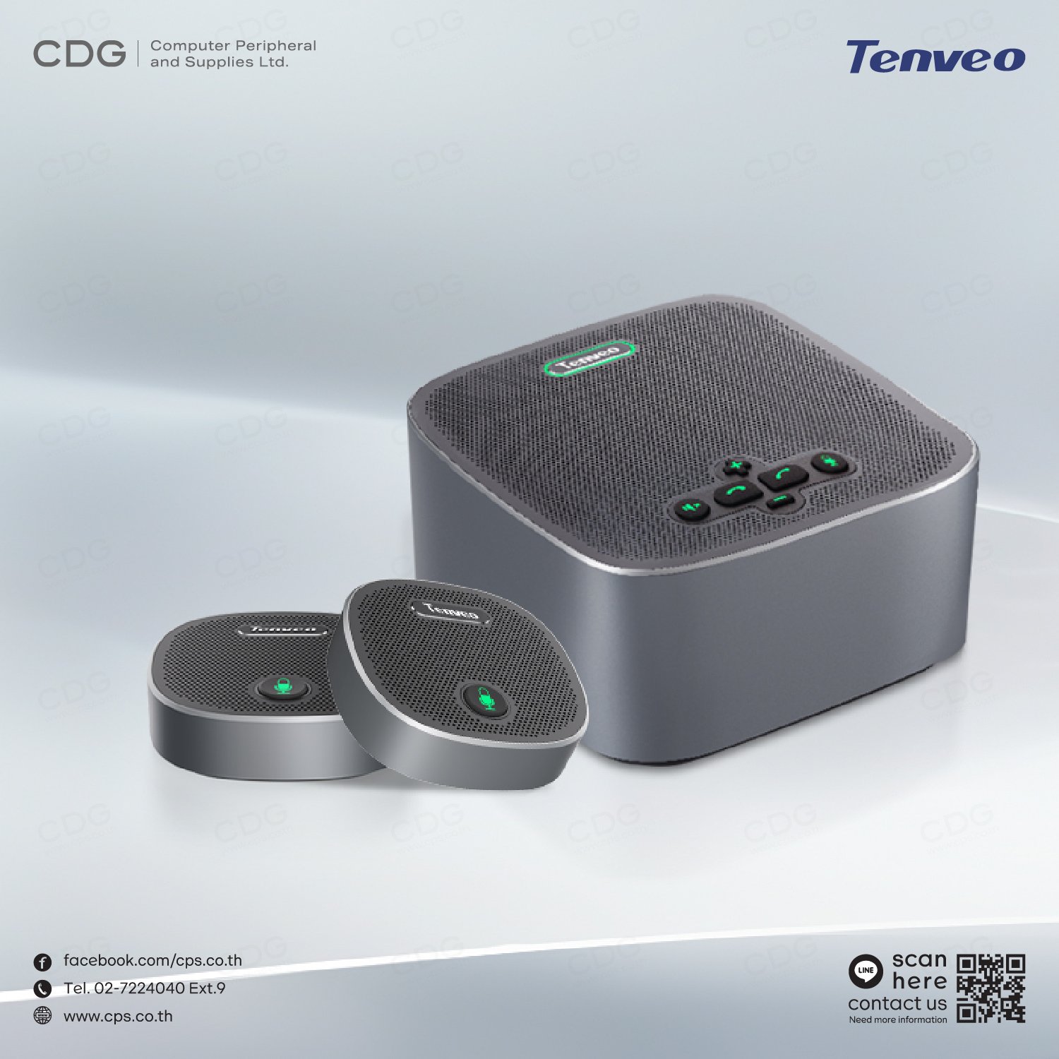 Tenveo TEVO-M6B-EX Wireless Conference Speakerphone
