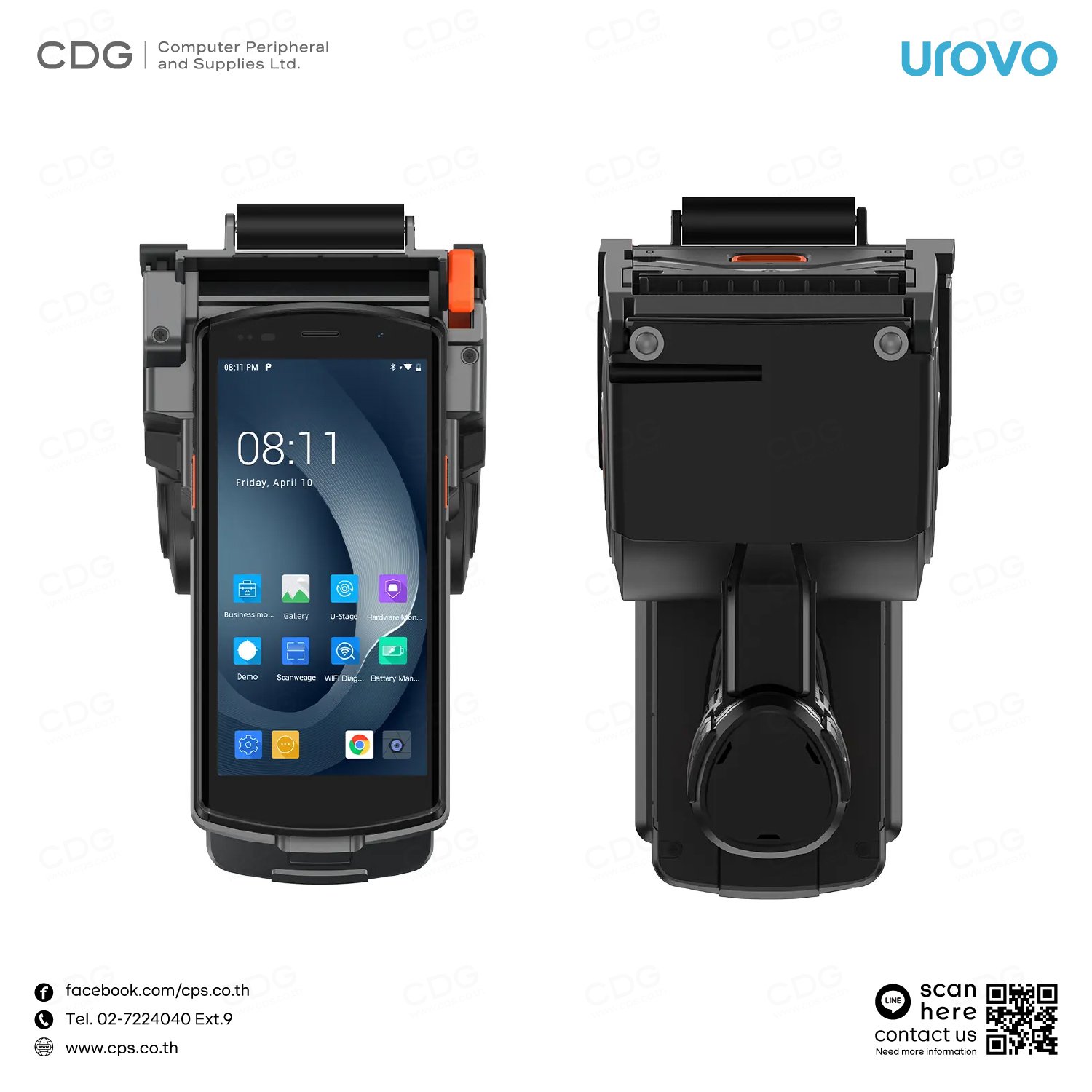 เครื่องพิมพ์ฉลากมือถือ Urovo K388S Mobile Label Printer