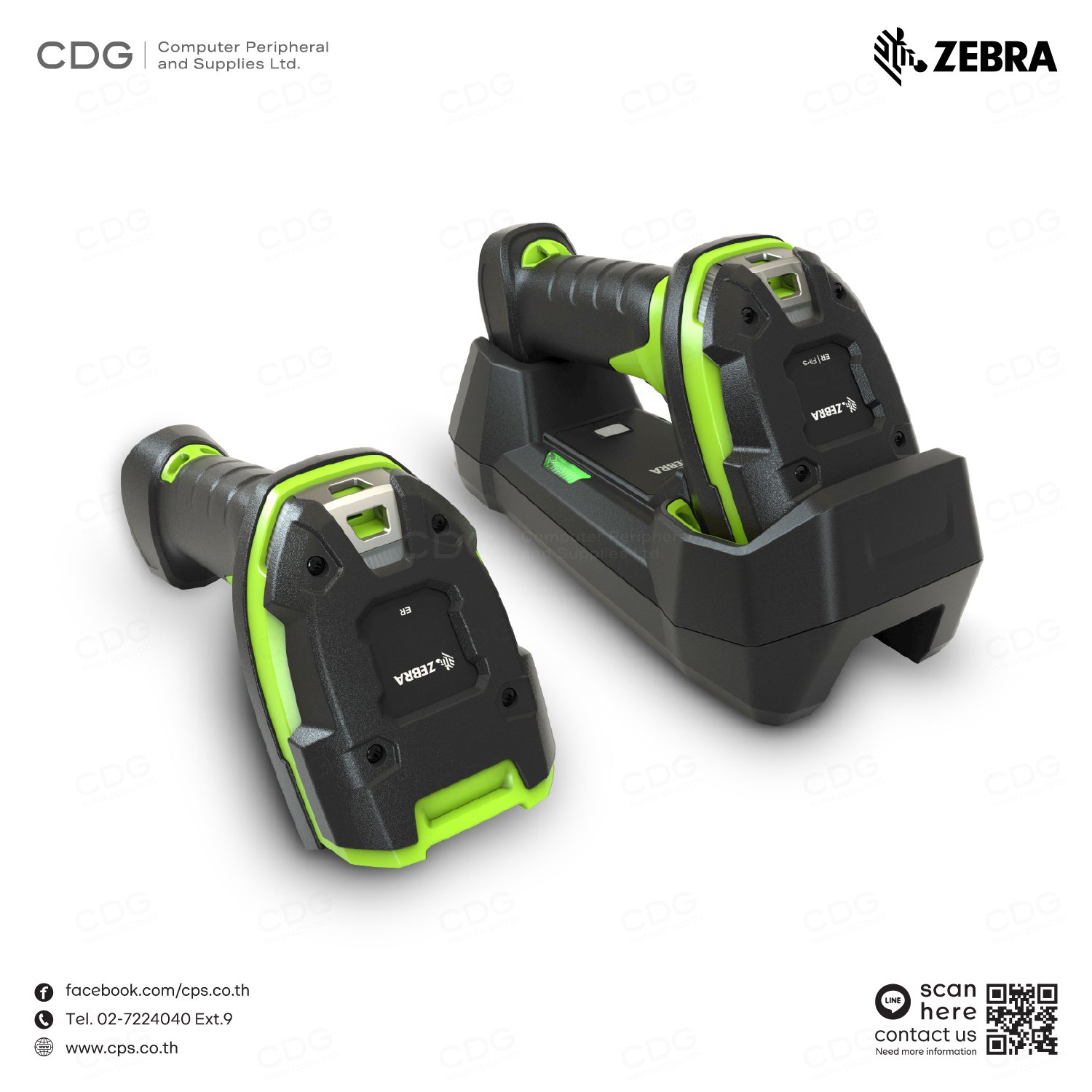 Zebra LI3608-SR Ultra-Rugged Scanner Vibration Motor USB