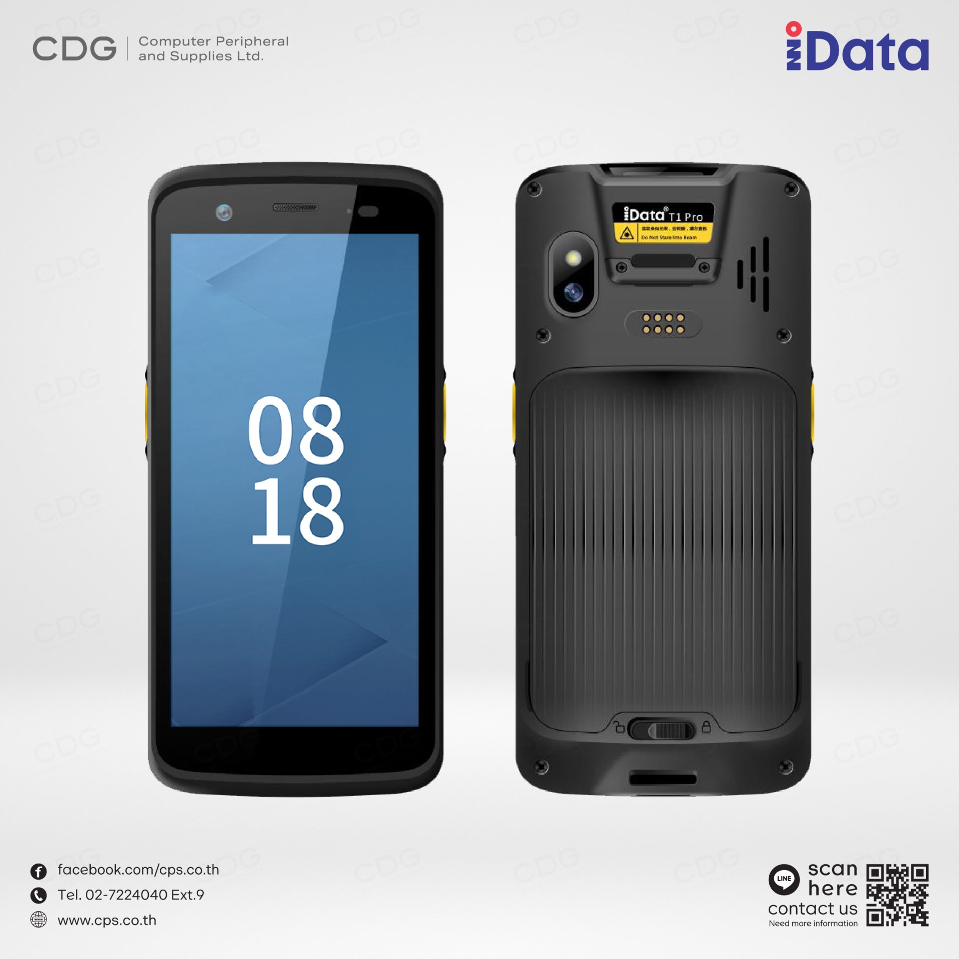 iData T1 Pro Mobile Scanner Smart Terminal 1D/2D Barcode