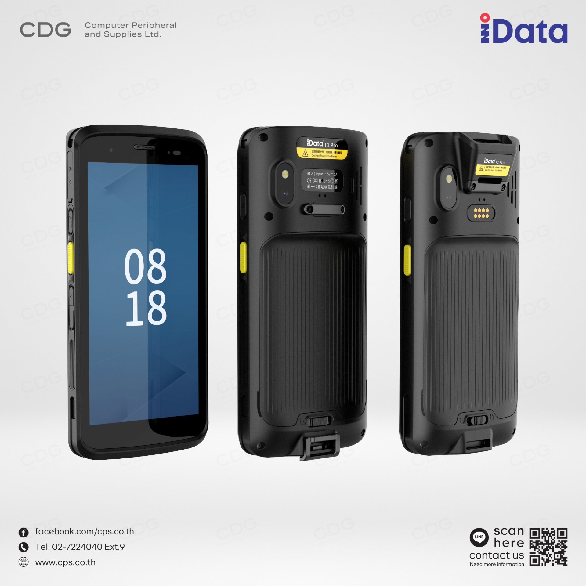 iData T1 Pro Mobile Scanner Smart Terminal 1D/2D Barcode