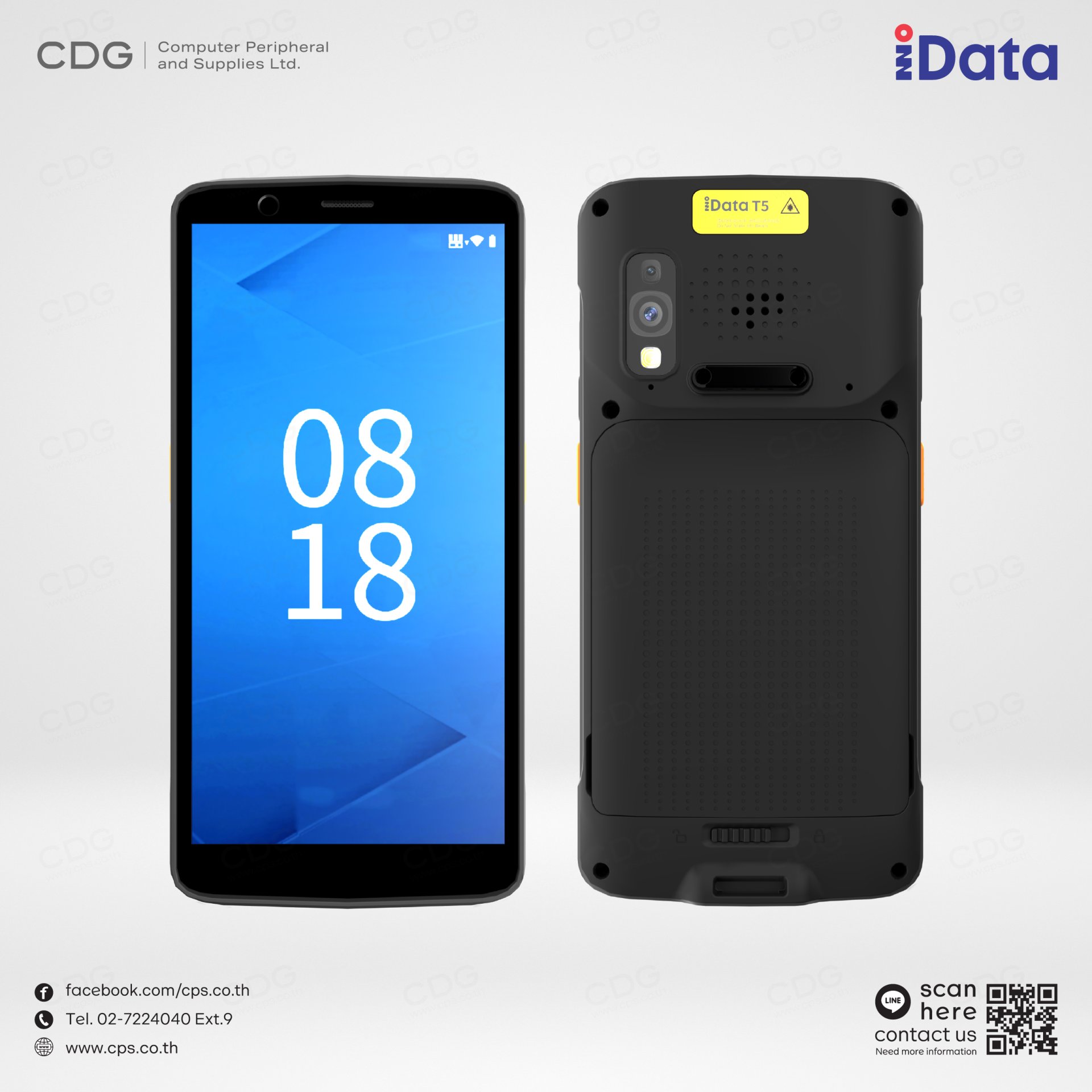 iData T5 Mobile Scanner Handheld Terminal 1D/2D Barcode