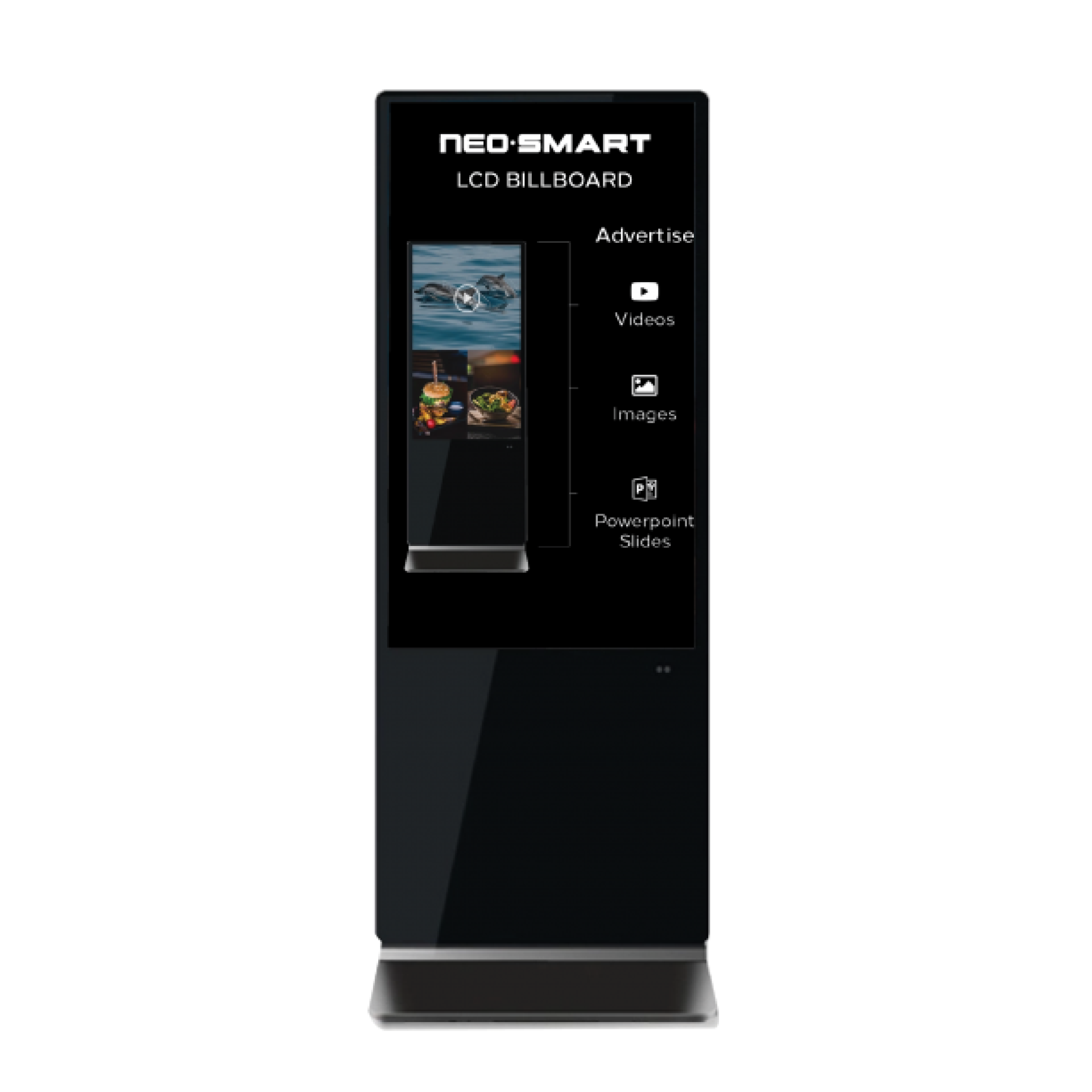 ป้ายโฆษณาดิจิตอล Neosmart (แบบตั้งพื้น) Floor Standing - cps