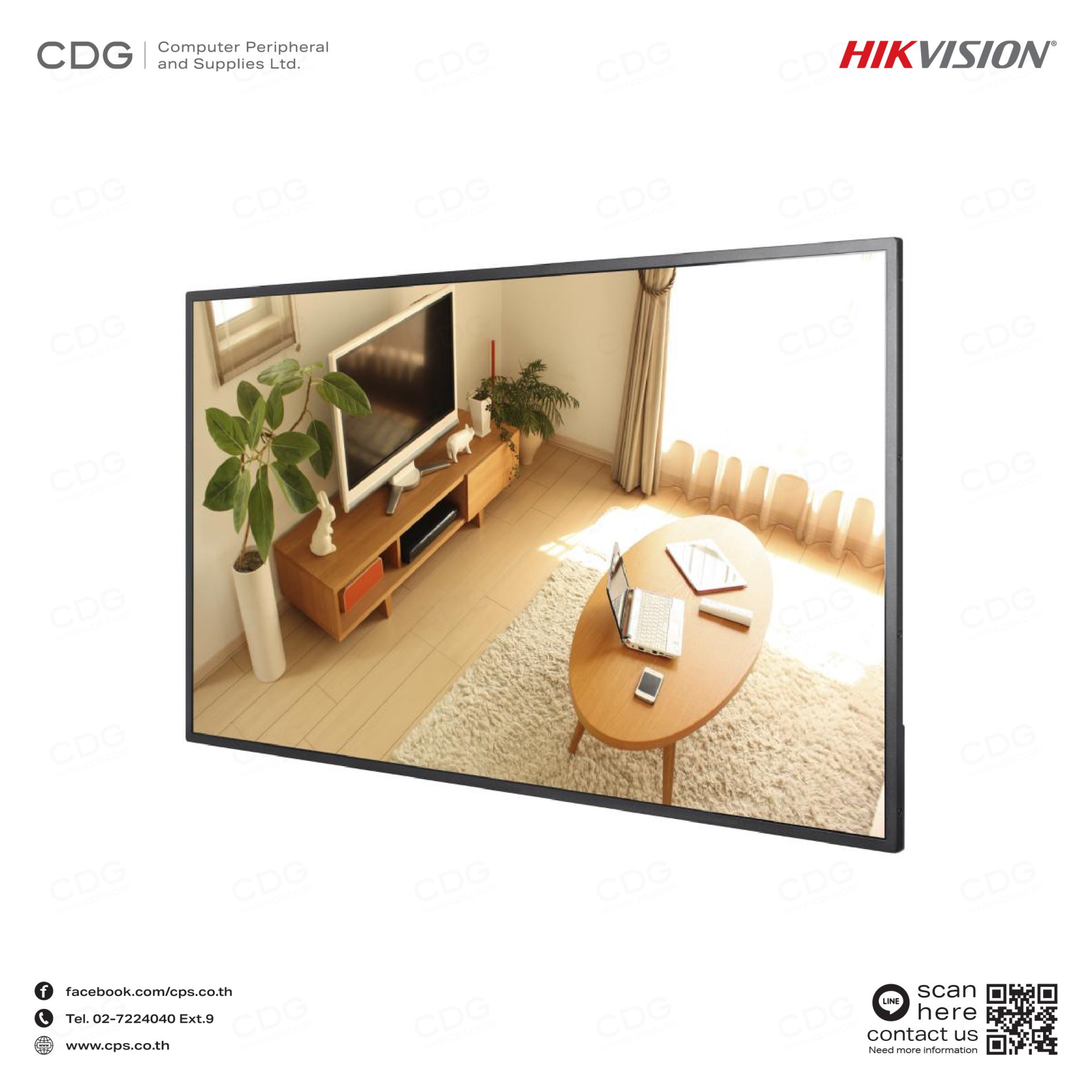 Hikvision DS-D6043UN-B Indoor Wall-Mounted Digital Signage