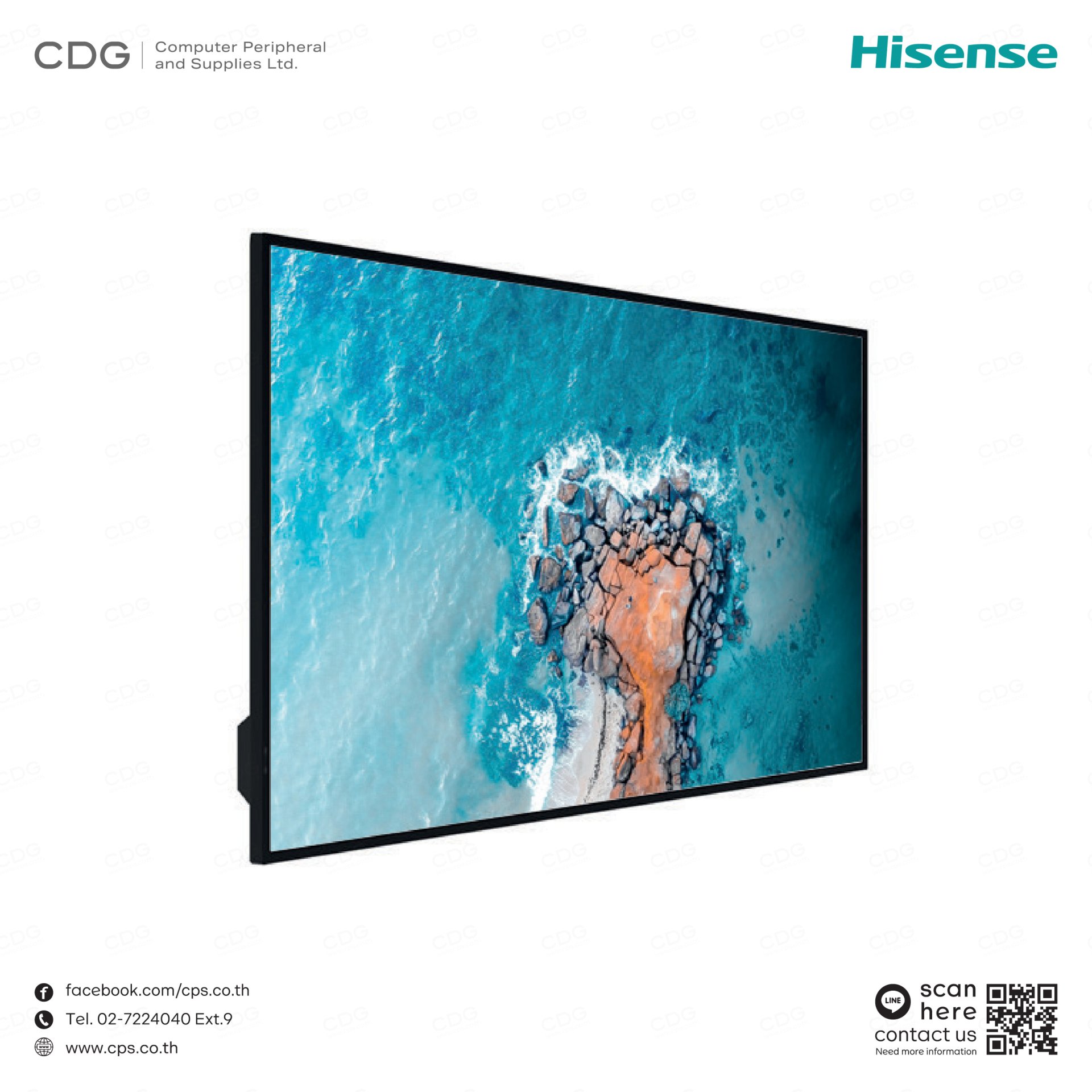 จอดิจิตอล Hisense GM50D 4K UHD Digital Signage Display