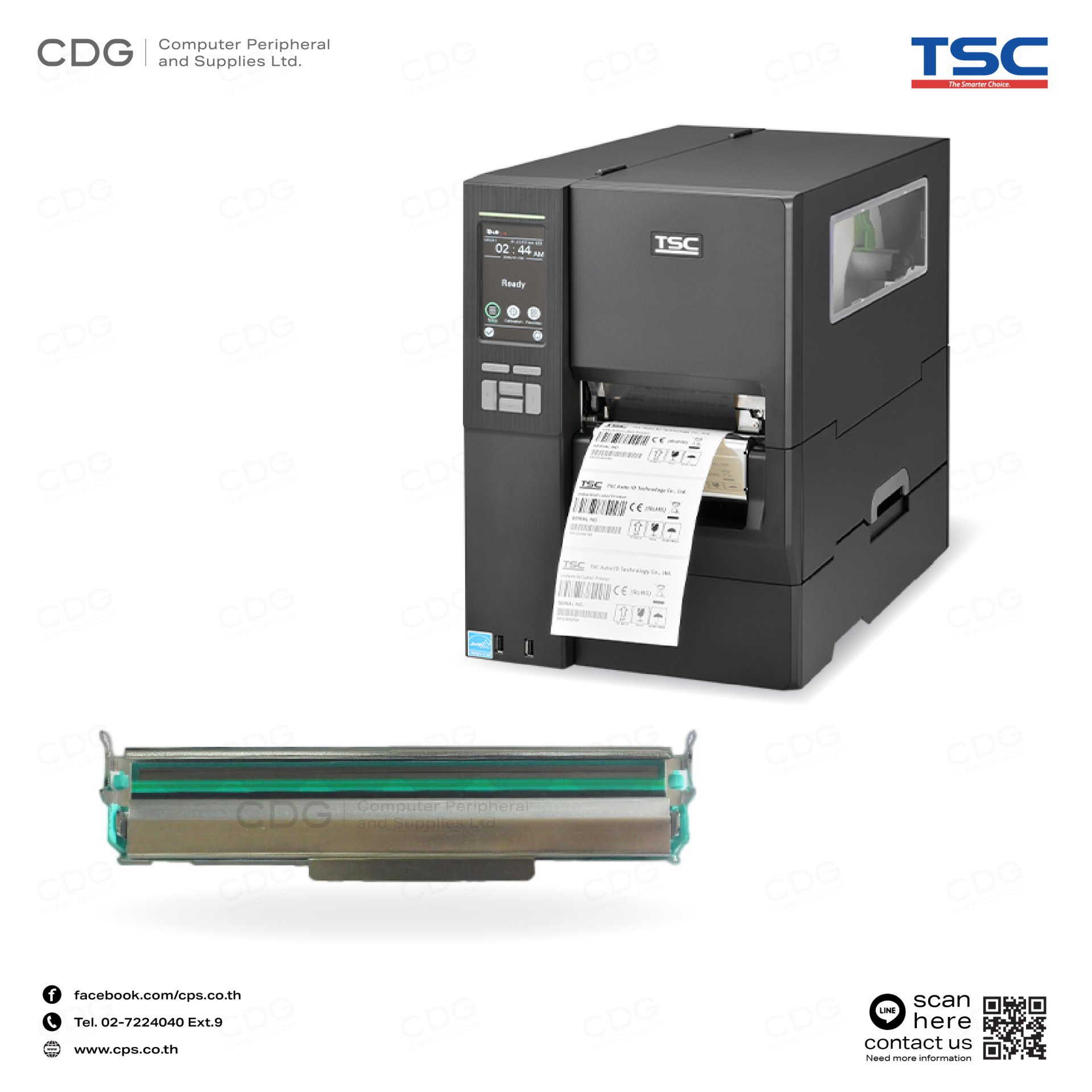 หัวพิมพ์ TSC MH Series (203DPI/300DPI/600DPI) - cps