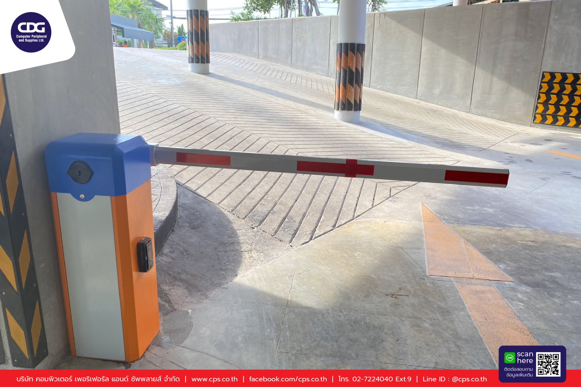 Car Barrier System Entrance and Exit Parking