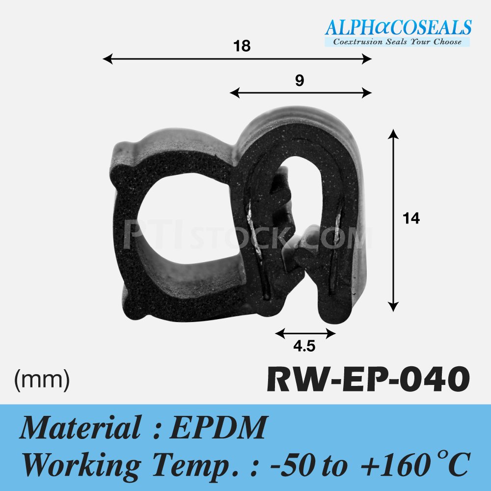 EPDM Trim Seals RW-EP-040 - ptistock