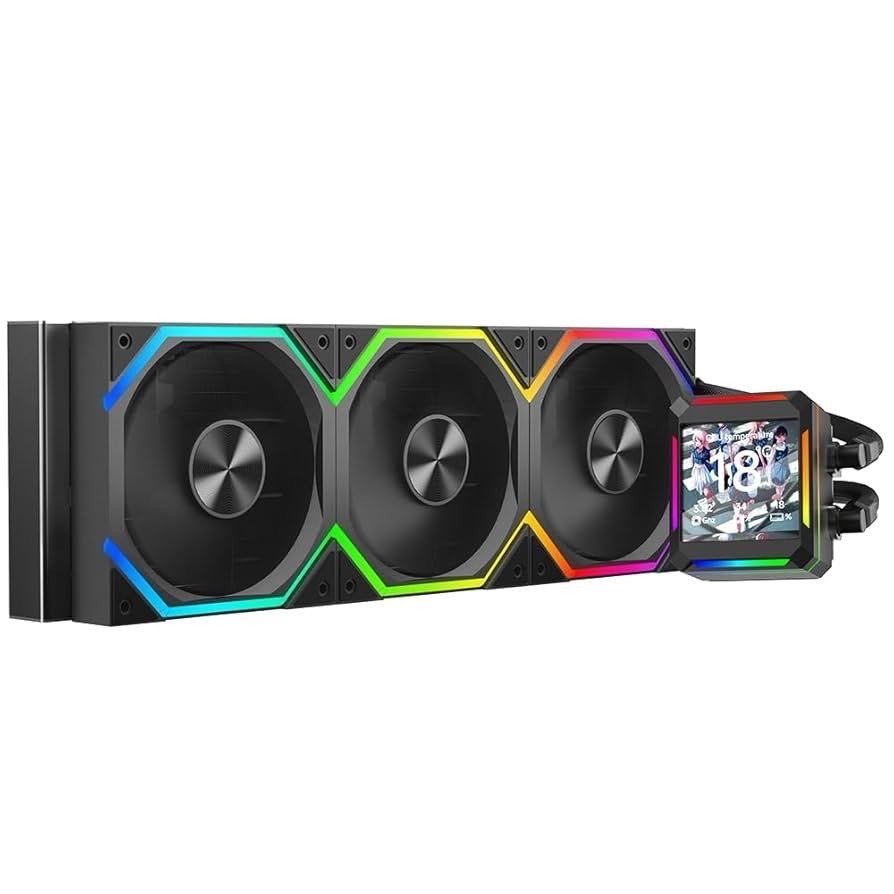 Jungle Leopard Pro Flow 360 ARGB All-In-One หน้าจอ LCD AIO LIQUID COOLE ...