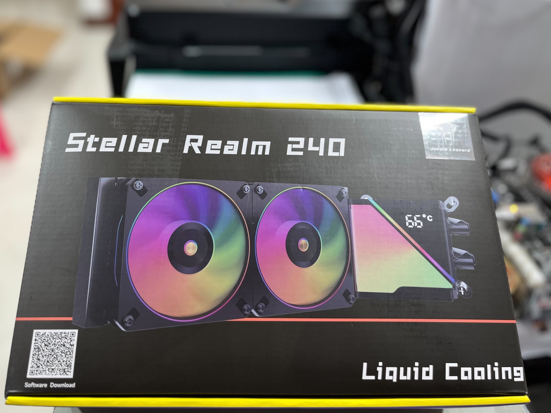 CPU LIQUID COOLER 240 STELLAR REALM ARGB AIO JUNGLE LEOPARD (BLACK)