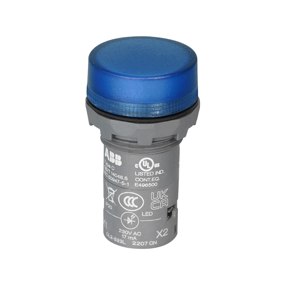 ABB Pilot Lamp, Blue 220V 22mm - winwinpoolshop