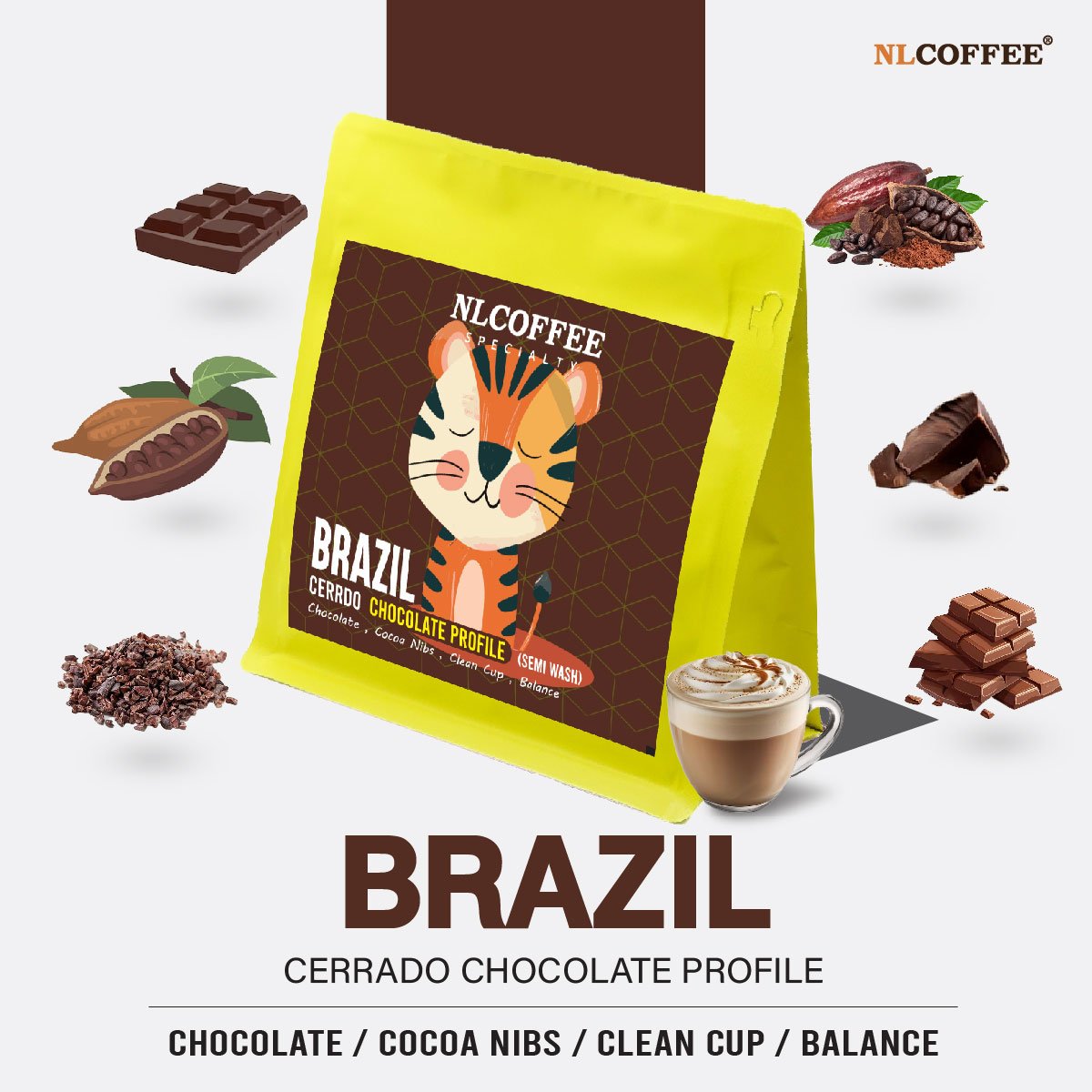 Brazil Cerrado : Chocolate Profile 200 g.