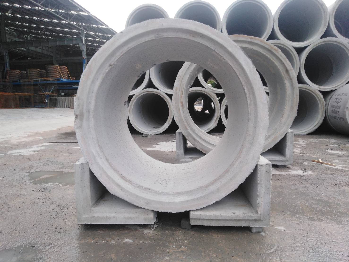 หมอนรองท่อสำเร็จรูป CPS ,Concrete Pipe Supportors , Concrete pipe ...