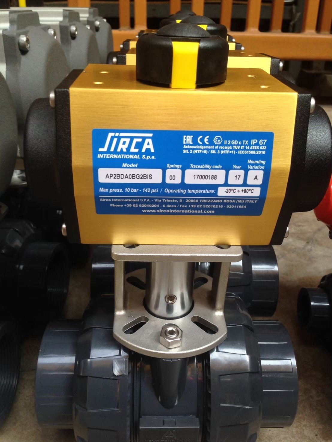 sirca AP02 + union ball valve upvc