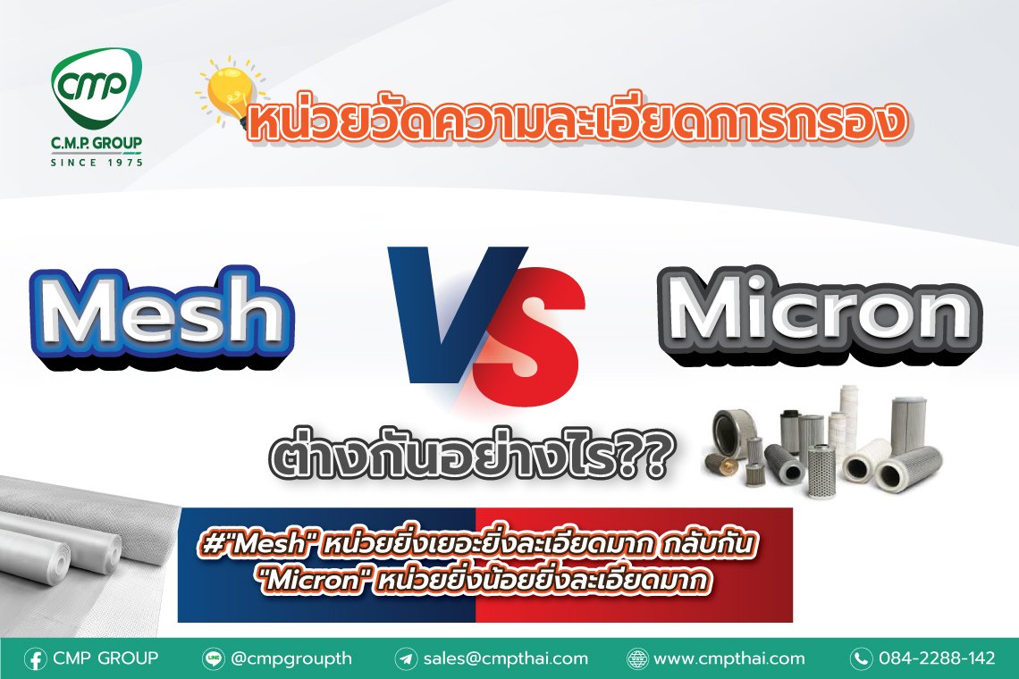 หน่วยวัดความละเอียดการกรอง Mesh กับ Micron ต่างกันอย่างไร??
