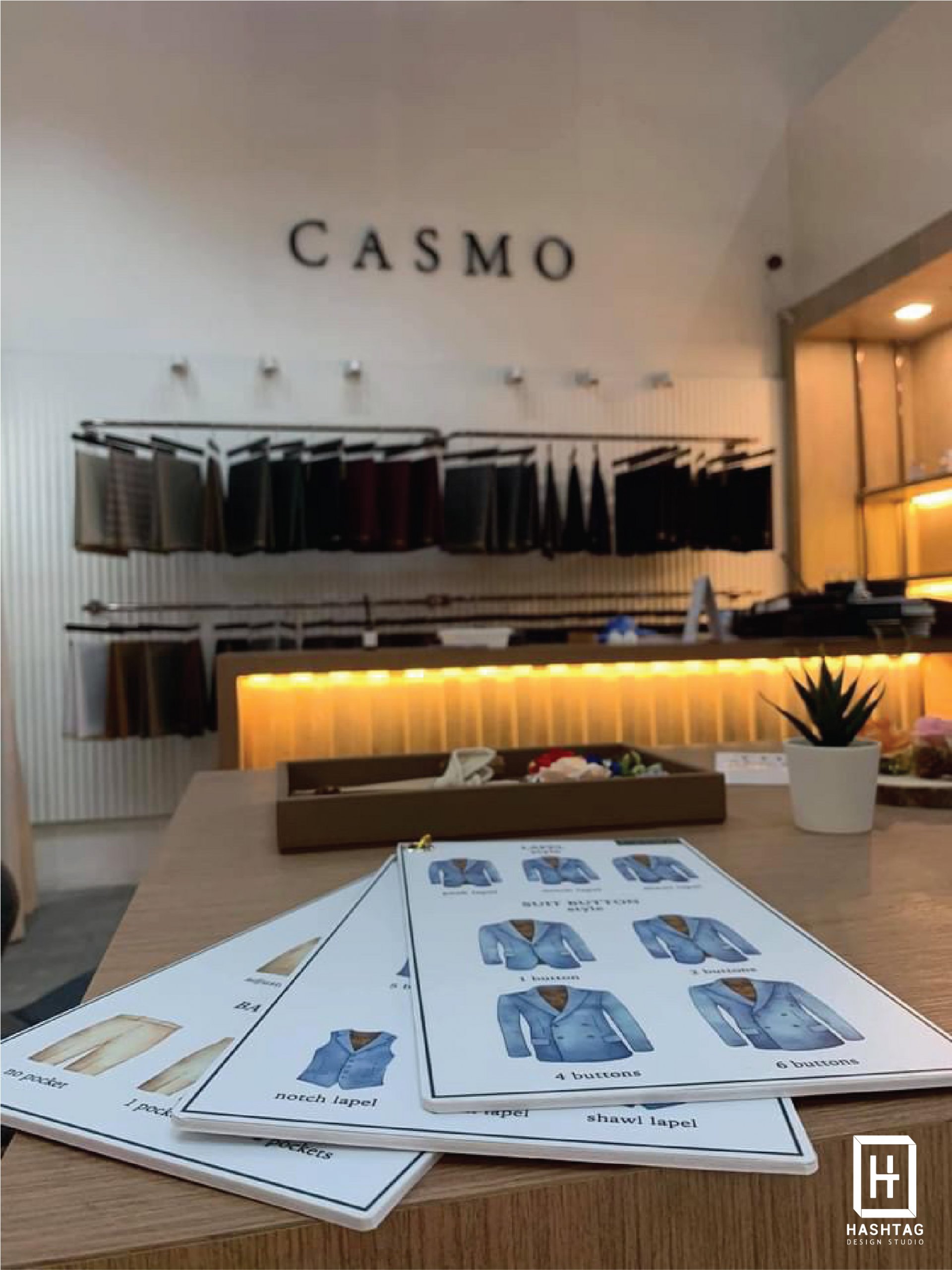 ออกแบบภายในร้านตัดสูท ออกแบบร้านค้าในห้าง ร้าน Casmo l บริการออกแบบ ...
